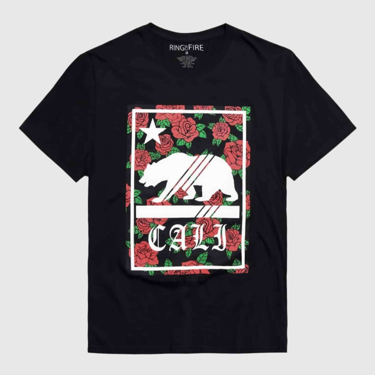 Men's Cali Roses Graphic Tee | Ring Of Fire Clothing
