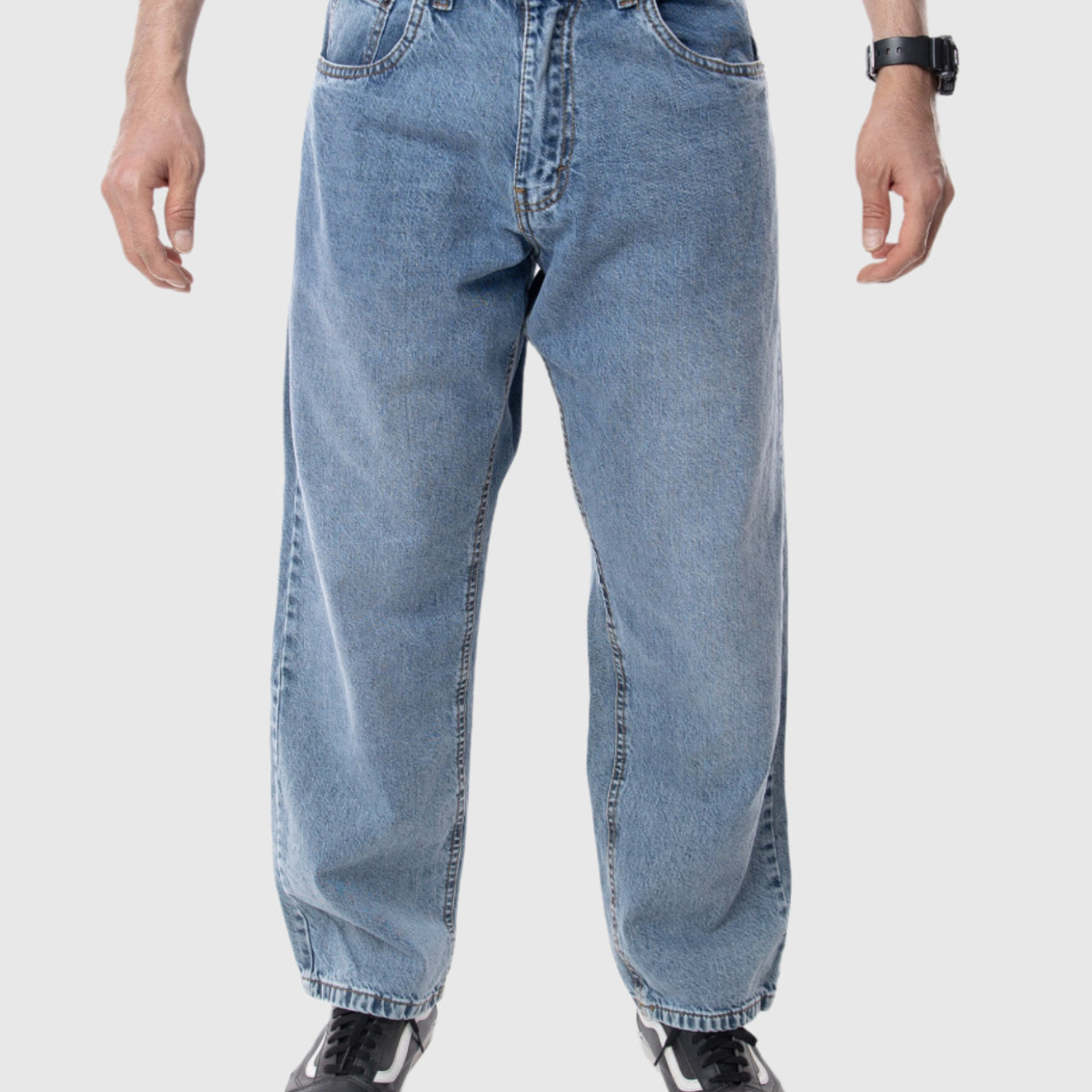 Men’s Drop Crotch Loose Fit Jeans - Ring of Fire Clothing – Ring Of ...